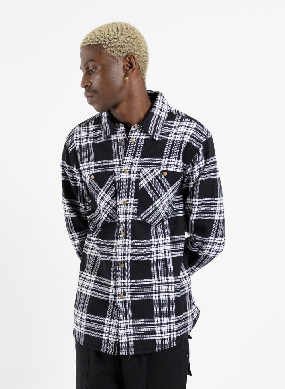 License Shirt | Black Plaid