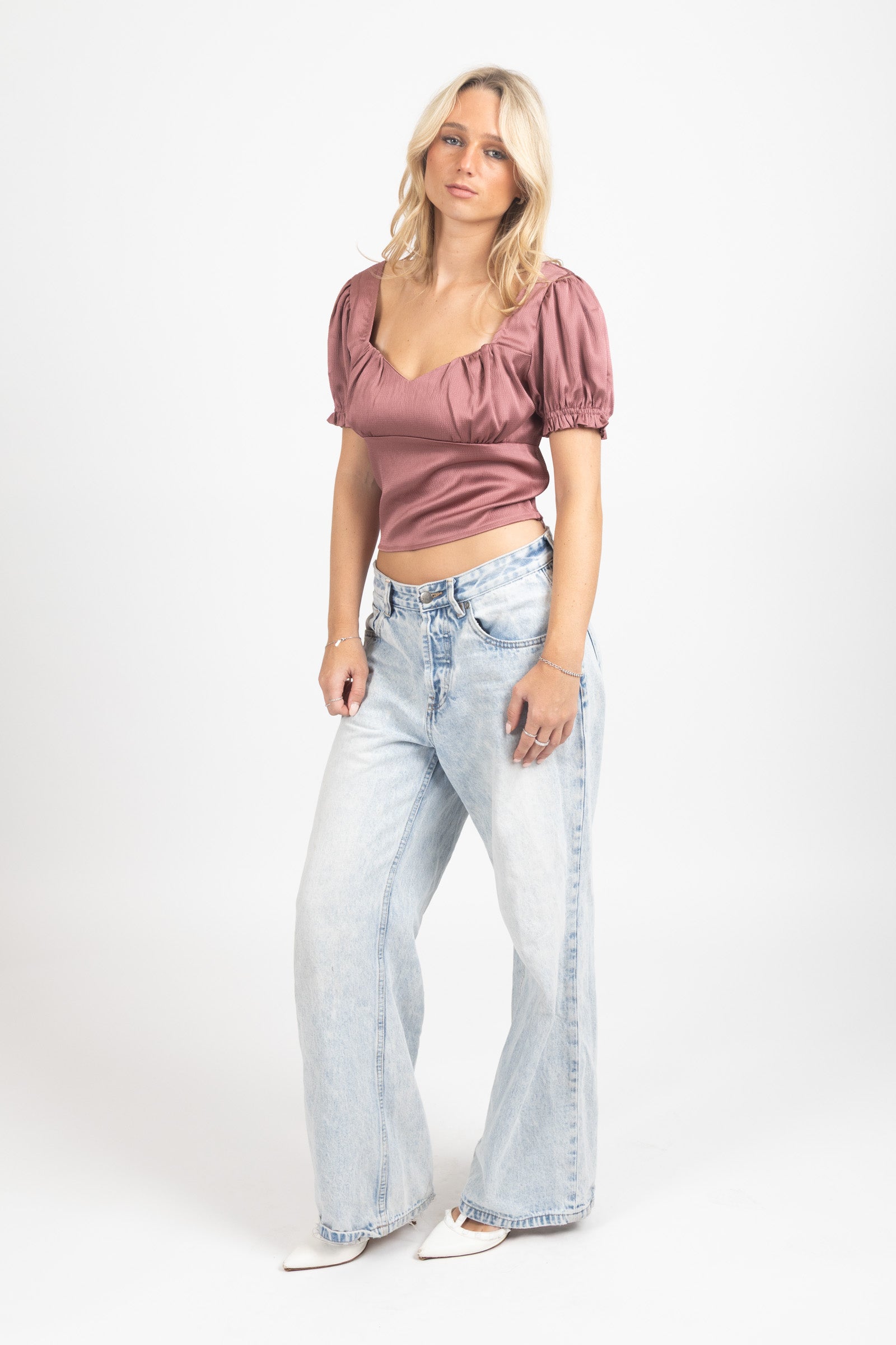 Sweetheart Top | Muted Rose