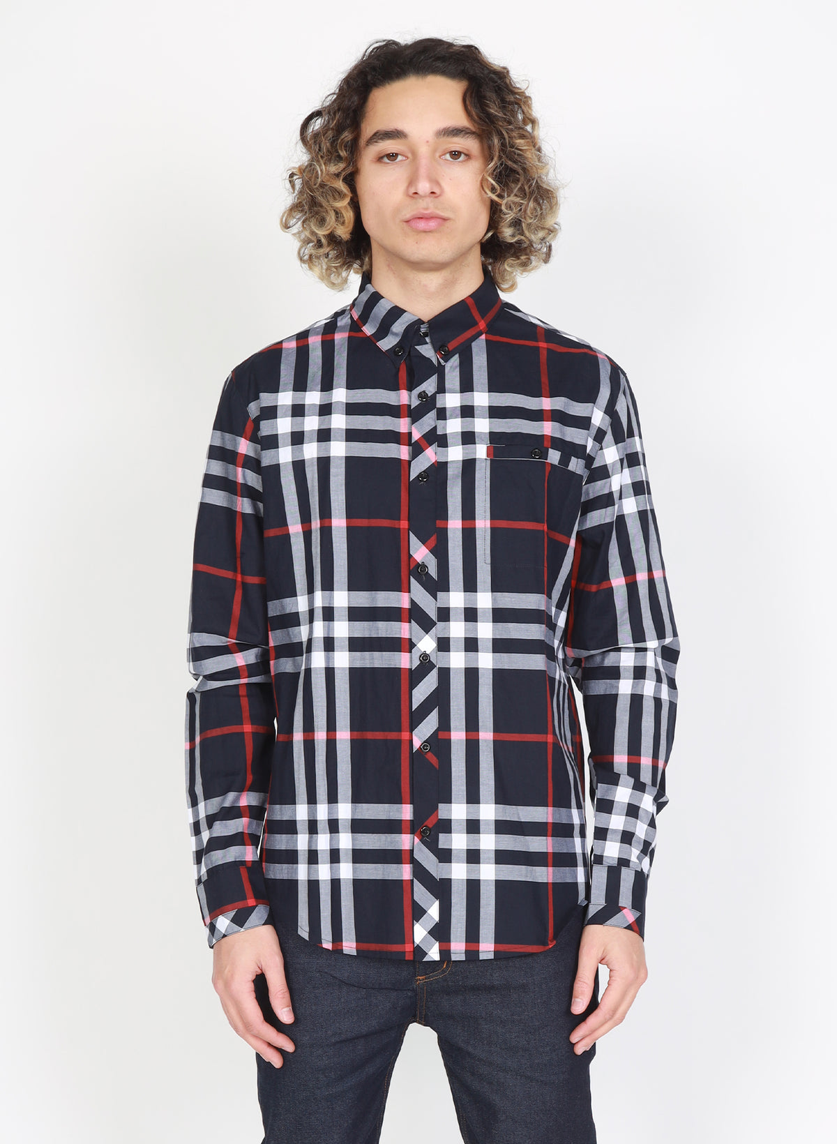 On Point Shirt | Navy Check | Federation