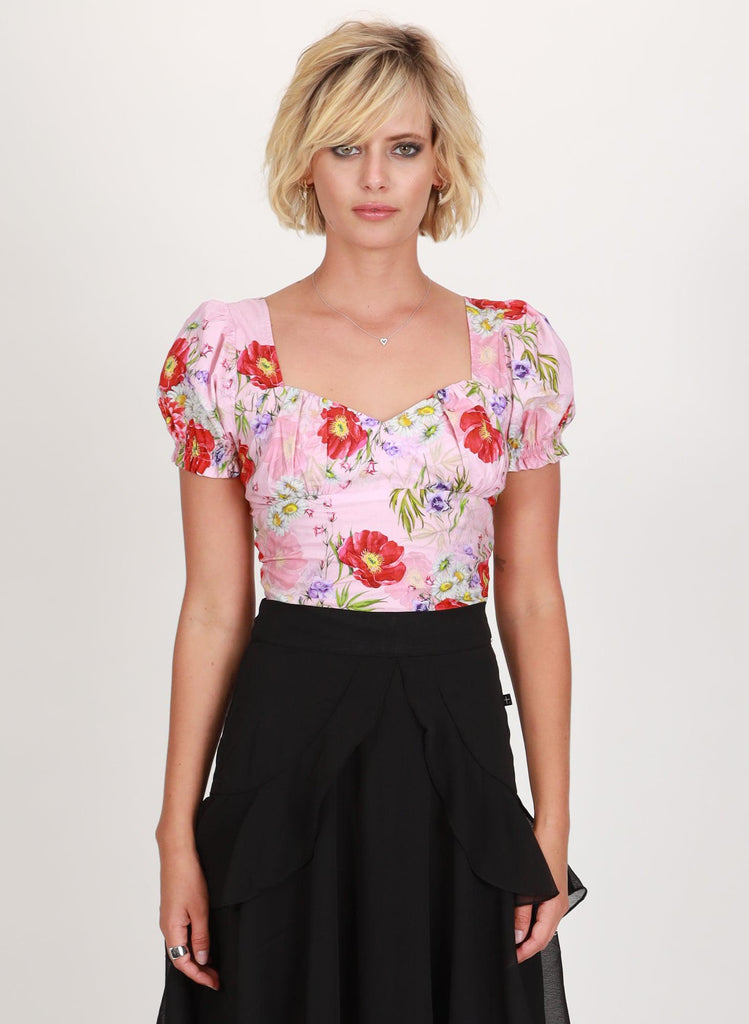 Sweetheart Top | Pink Floral | Federation